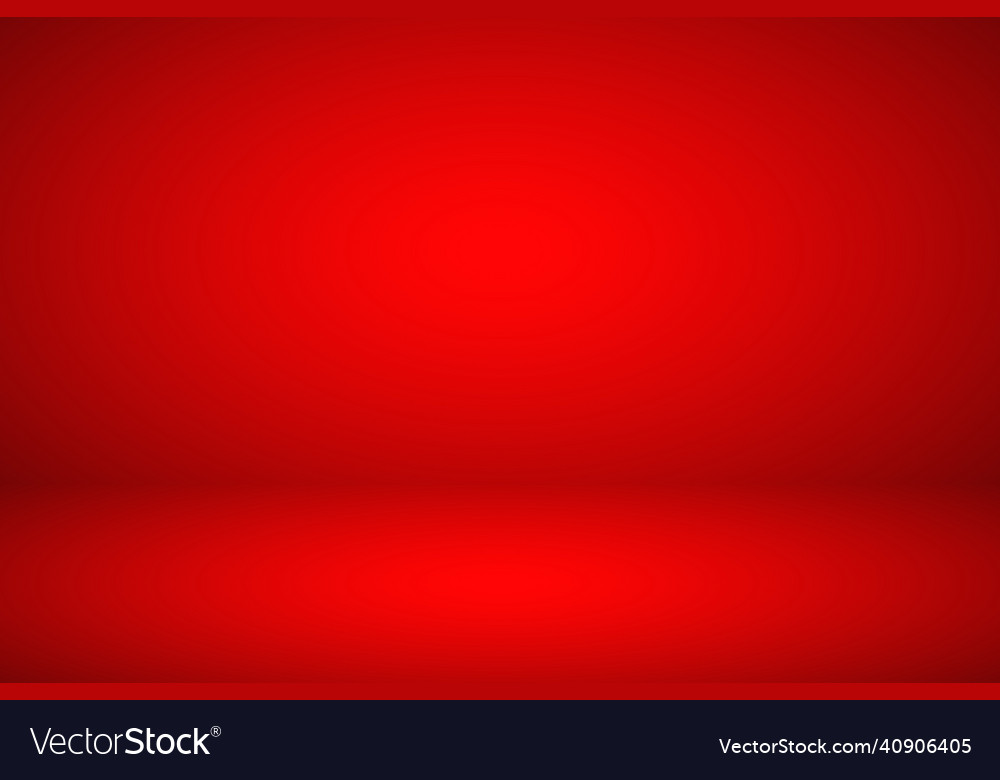 Empty red studio abstract background Royalty Free Vector
