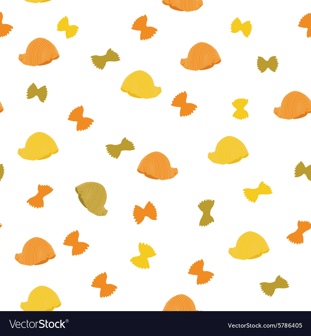 Pasta pattern Royalty Free Vector Image - VectorStock