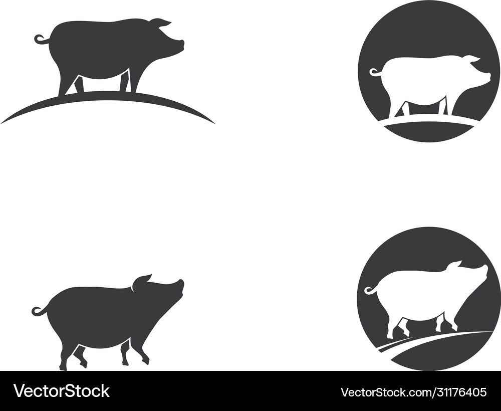 Pig logo Royalty Free Vector Image - VectorStock
