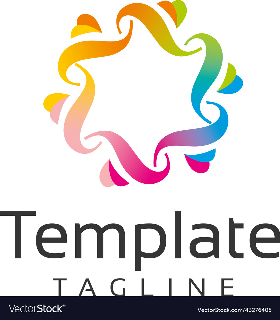 Vivid logo pattern Royalty Free Vector Image - VectorStock