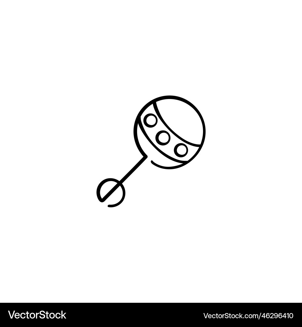 Baby toy line style icon design Royalty Free Vector Image
