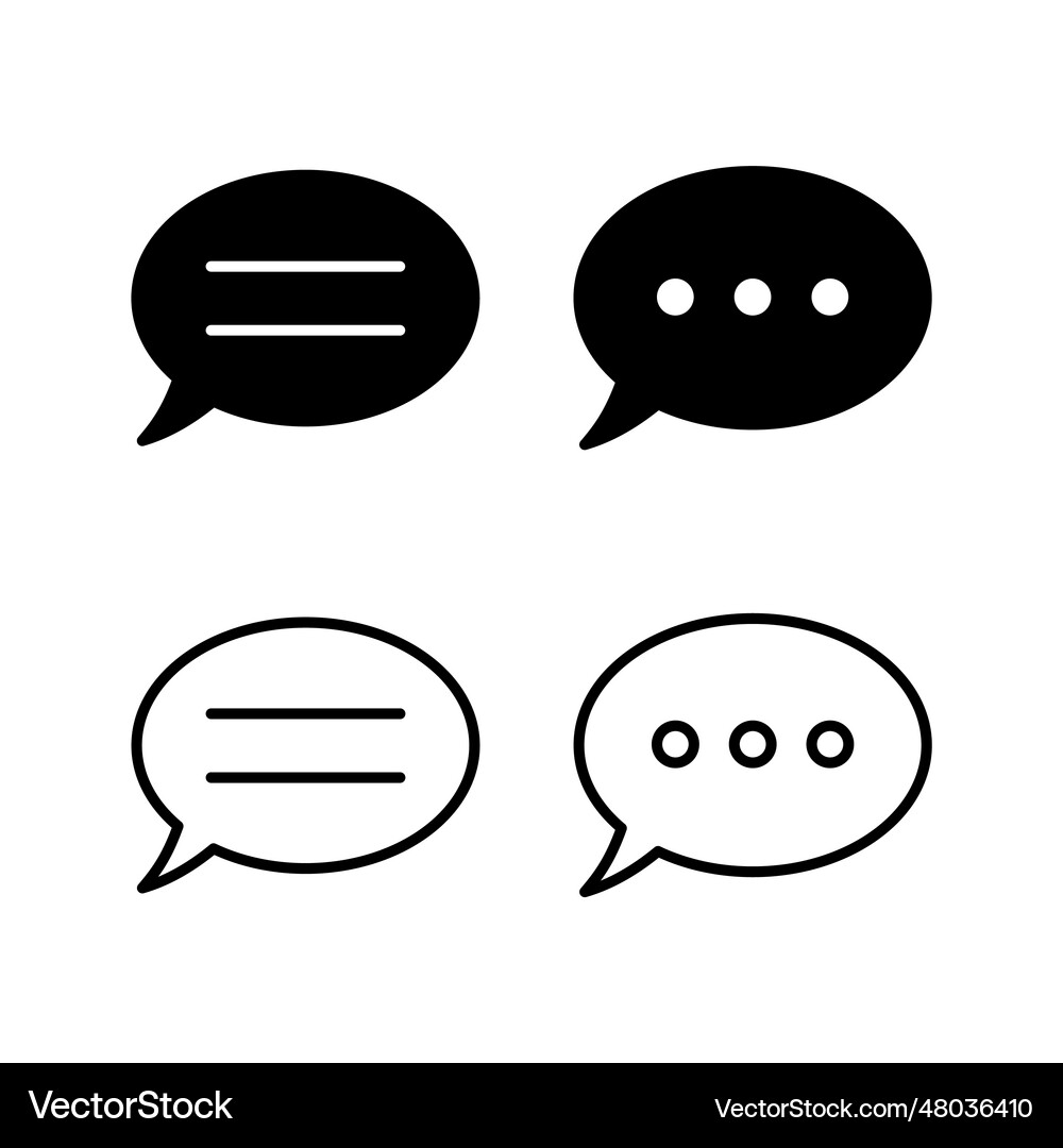 Chat icon chat icon in trendy flat style Vector Image