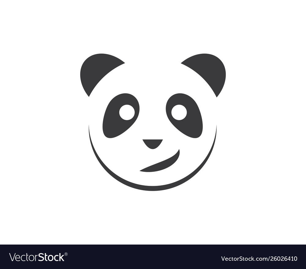 Panda logo icon Royalty Free Vector Image - VectorStock