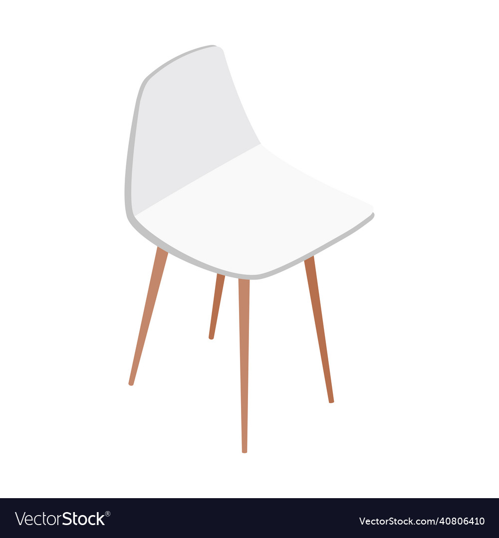 Stool kitchen isometric composition Royalty Free Vector