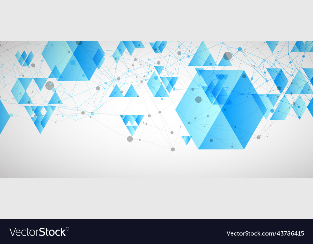 Abstract background with plexus effect Royalty Free Vector