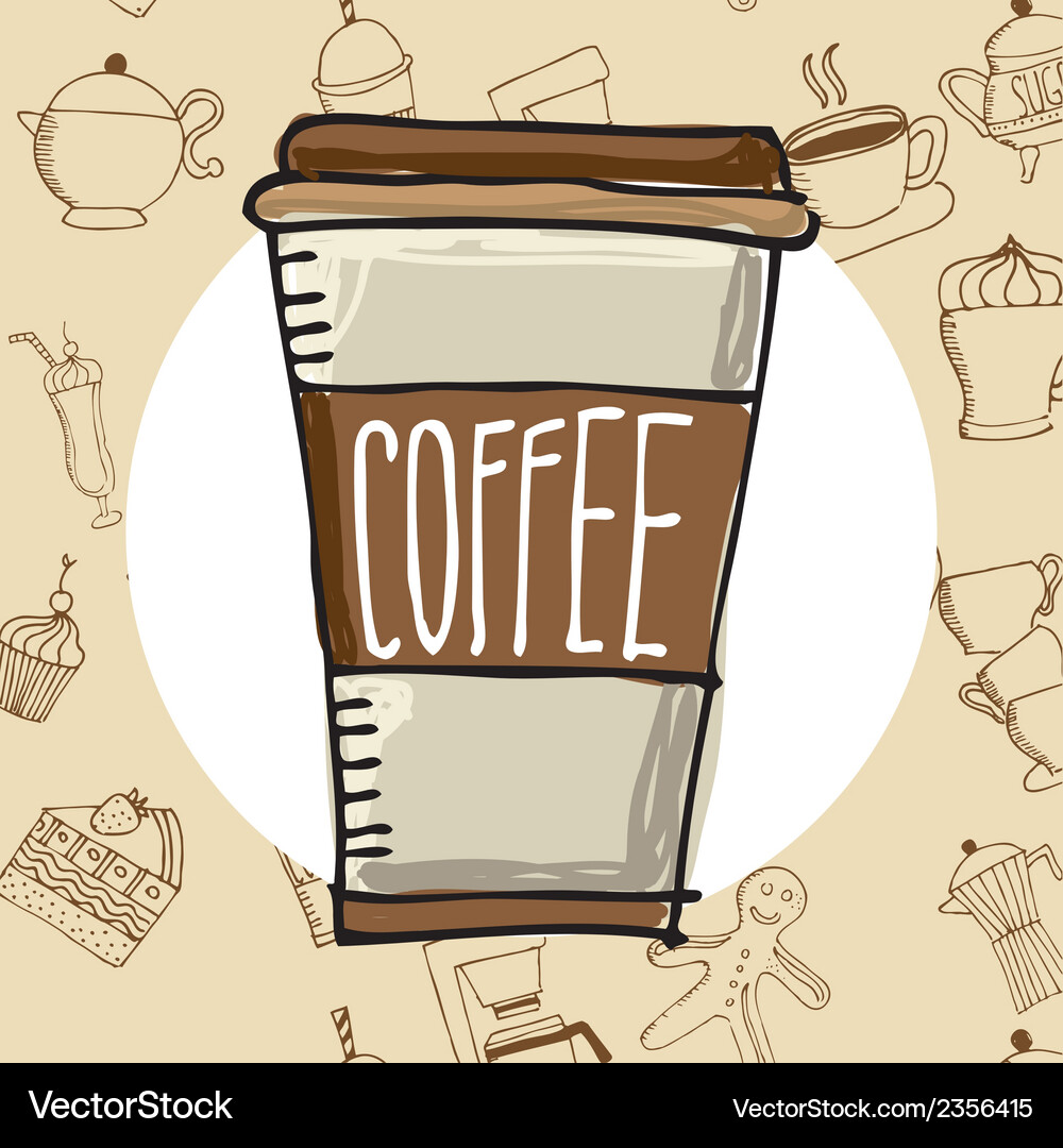 Bakery design over beige background Royalty Free Vector