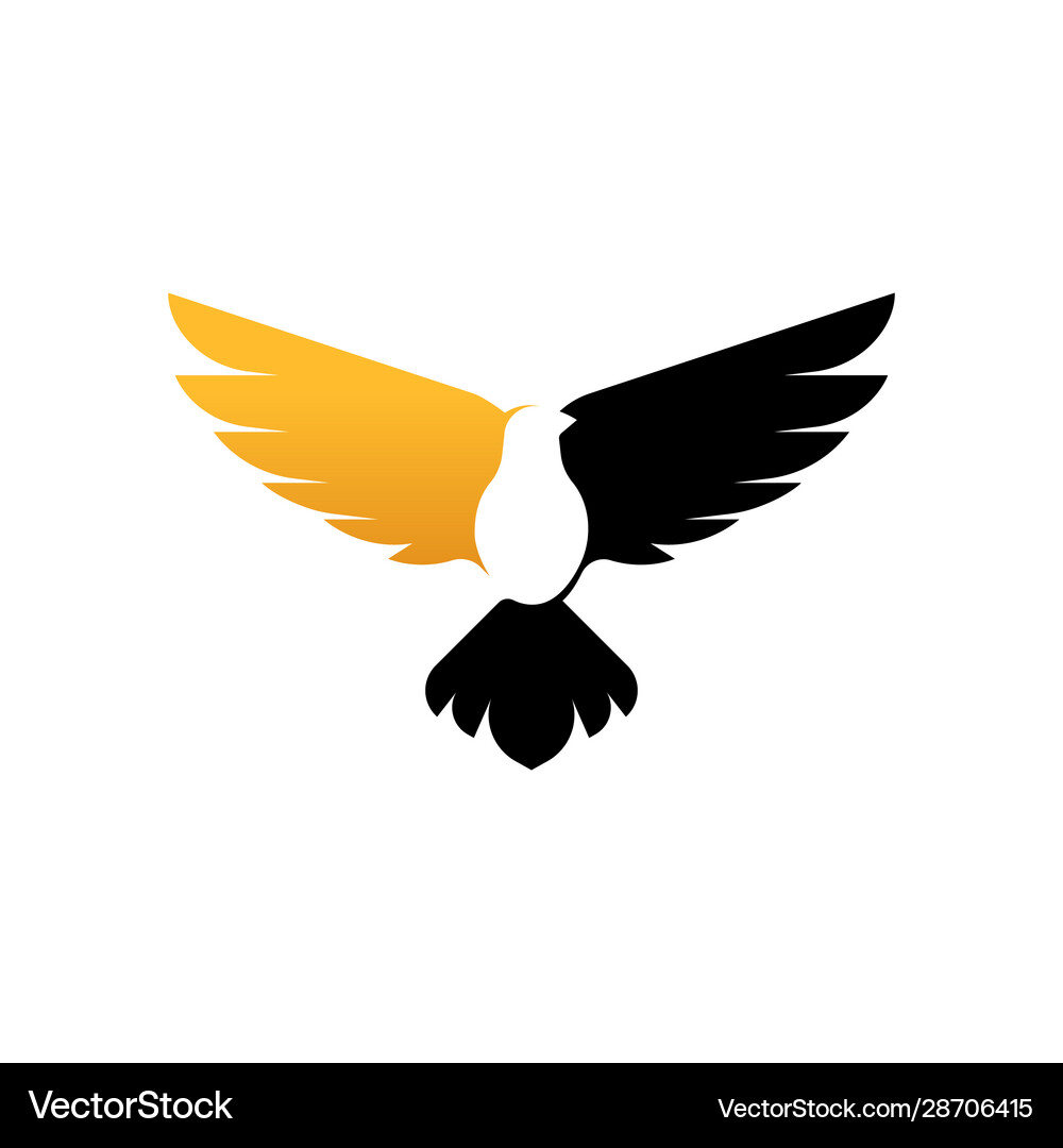 Dove logo icon abstract flying elegant Royalty Free Vector