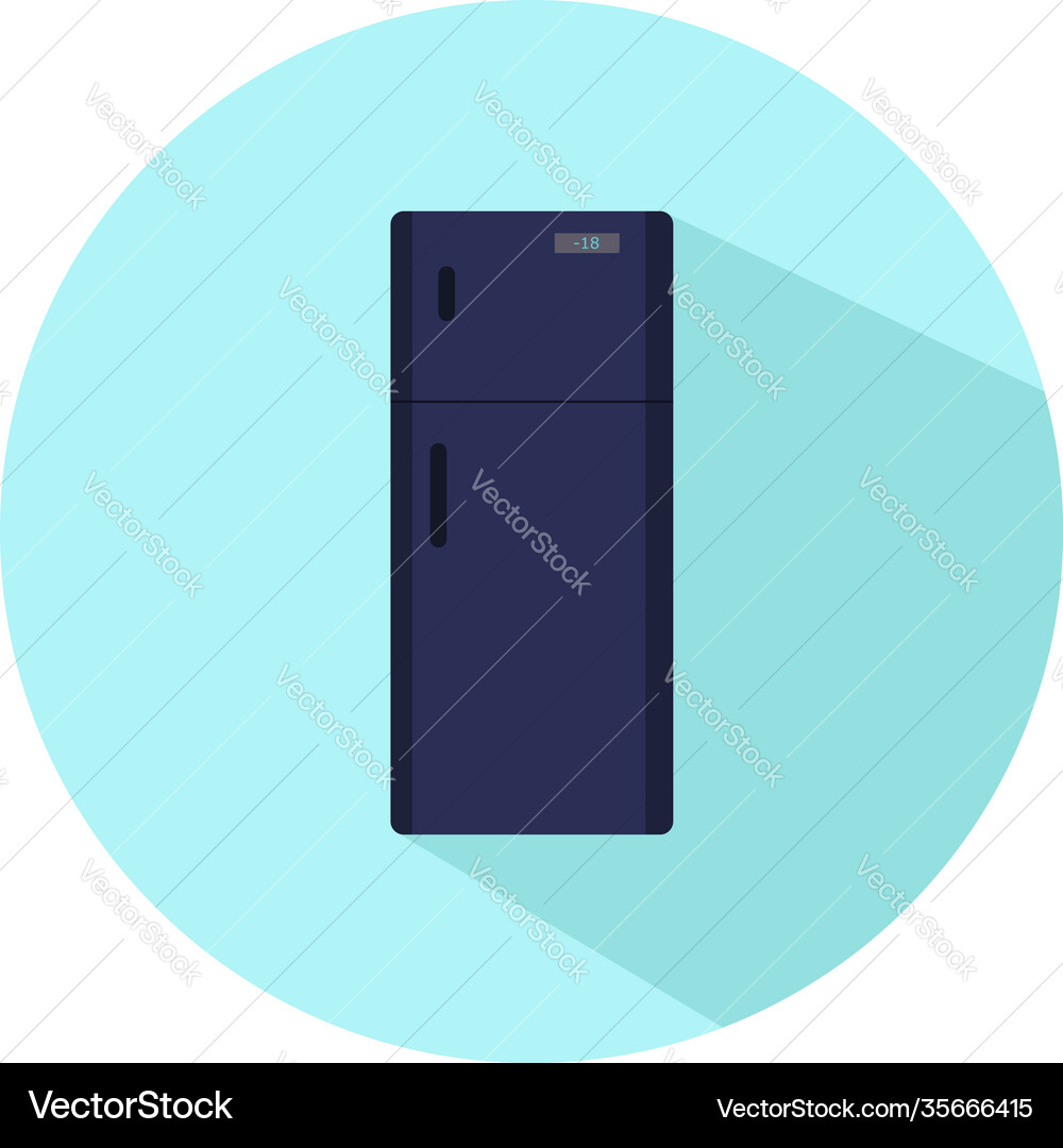 Fridge on a white background Royalty Free Vector Image