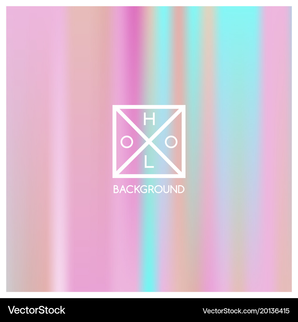 Holographic background holo sparkly cover Vector Image