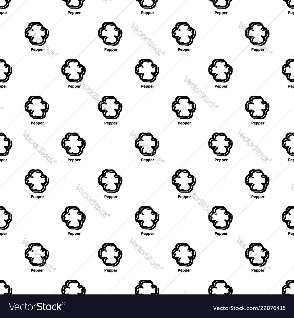 Pepper pattern seamless Royalty Free Vector Image