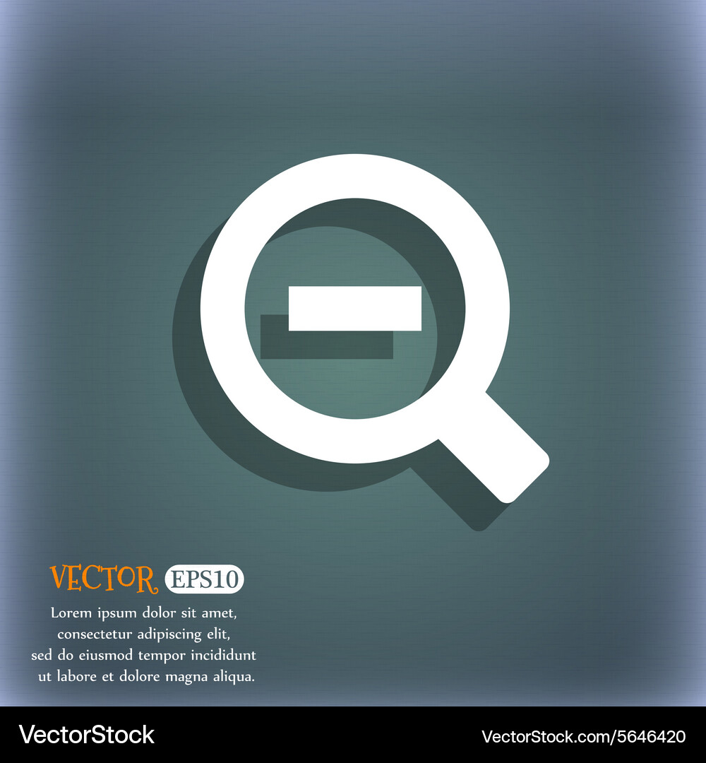 Magnifier glass zoom tool icon symbol Royalty Free Vector