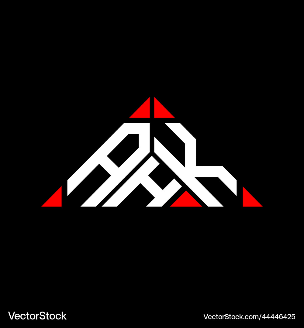 Ahk letter logo creative design with graphic Vector Image