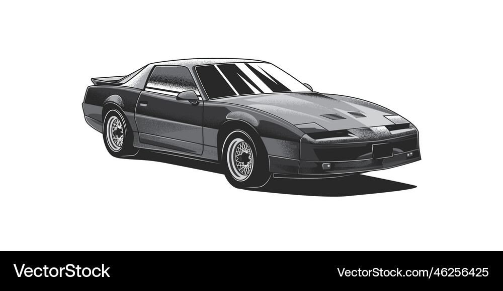 American muscle car Royalty Free Vector Image - VectorStock