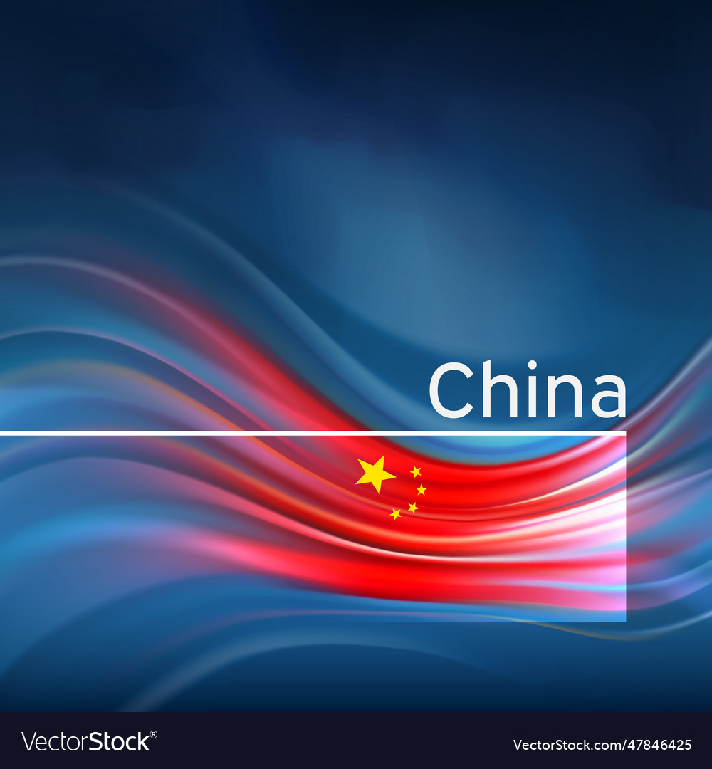 China flag background abstract chinese flag card Vector Image China flag background abstract chinese flag card Vector Image