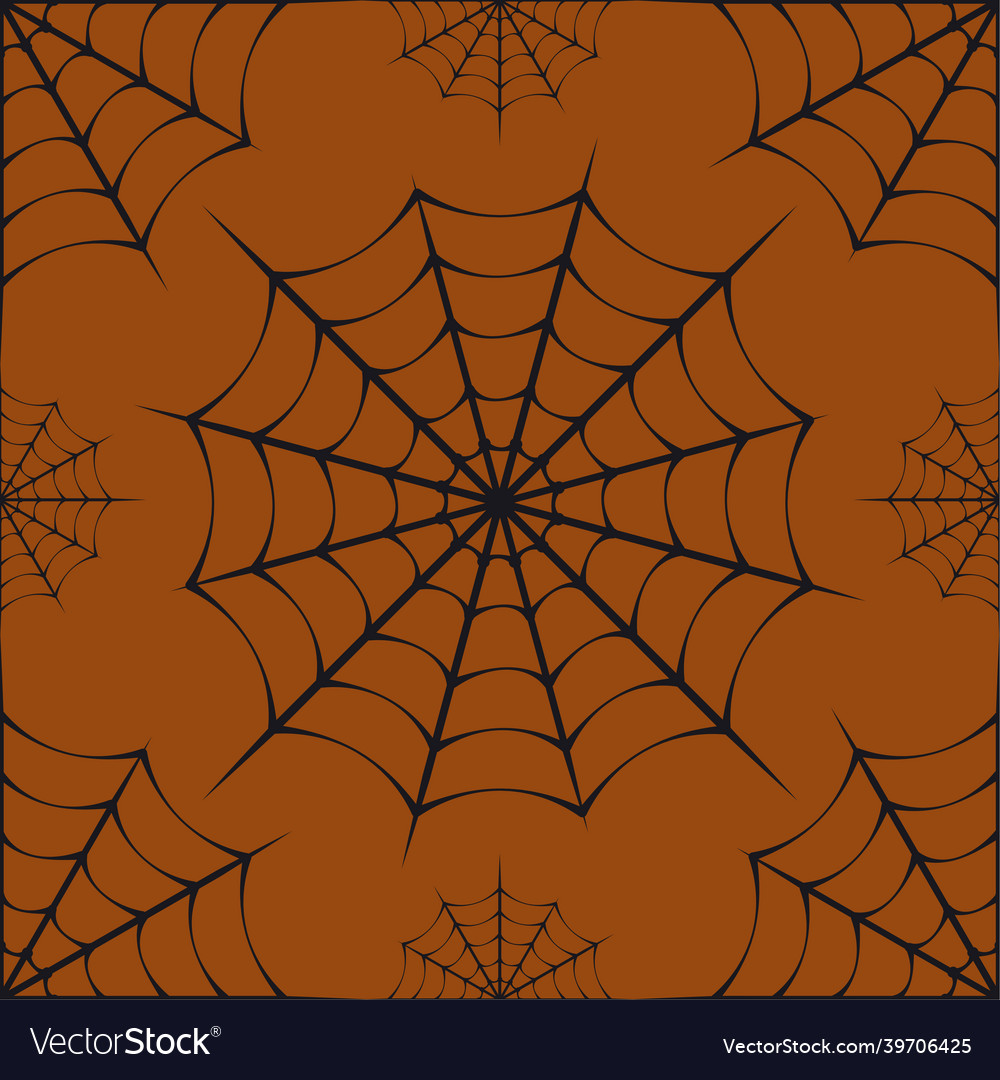 Halloween seamless pattern with spider web Vector Image