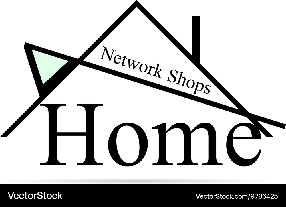 Logo of the chain stores Royalty Free Vector Image
