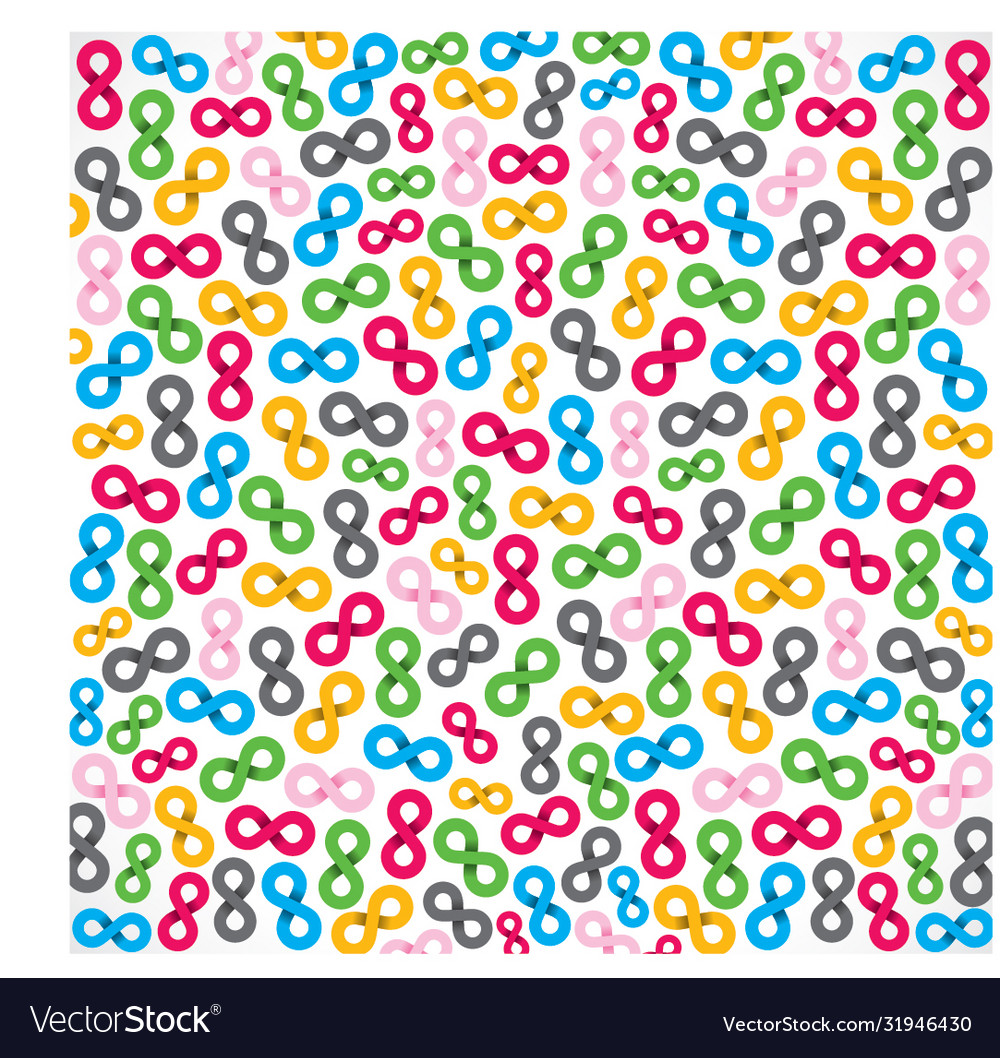 Abstract infinity symbol background Royalty Free Vector
