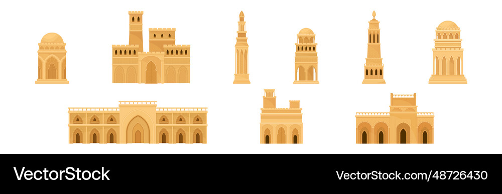 Arabic architecture and buildings with arch window