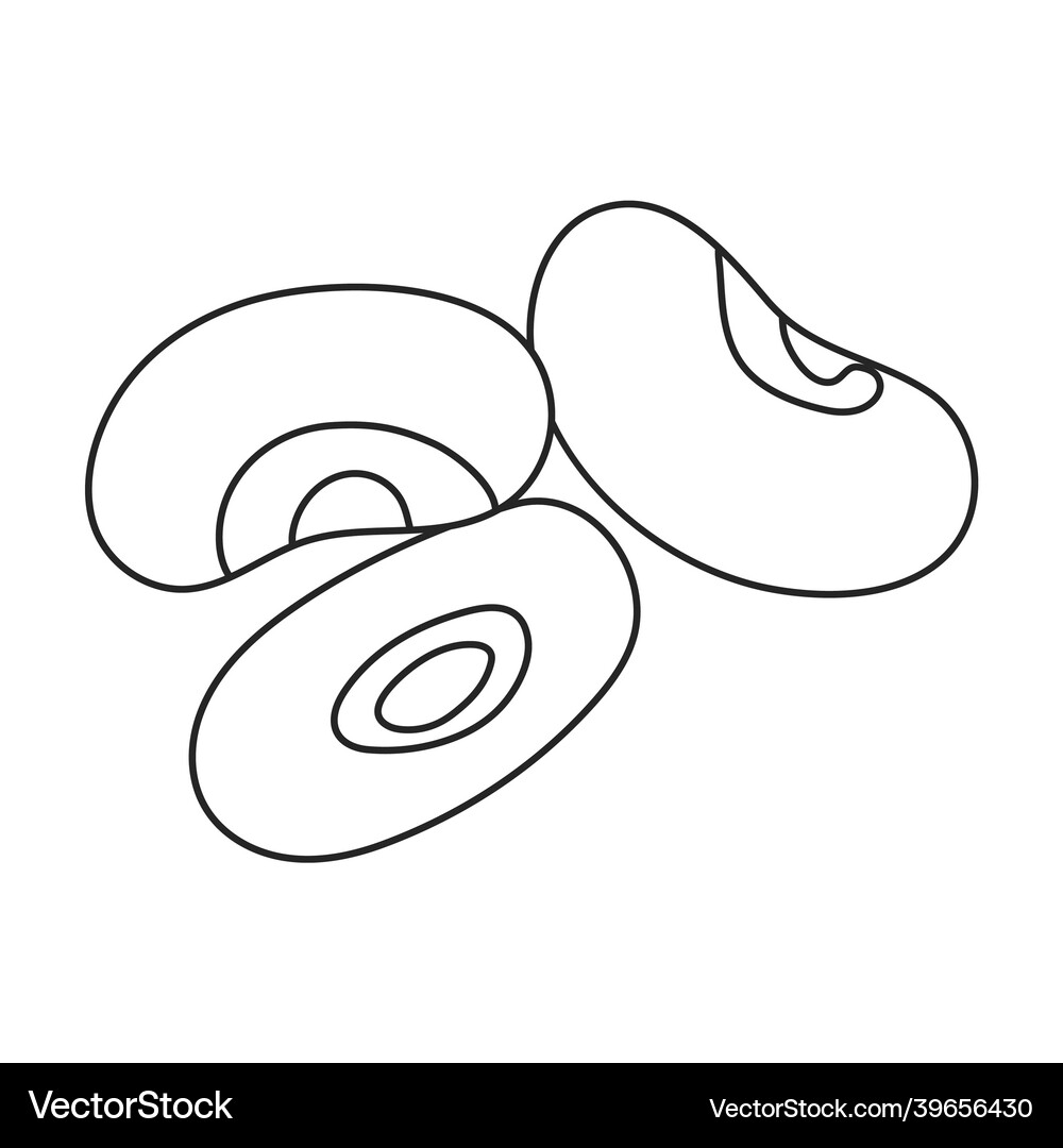 Beans outline icon Royalty Free Vector Image - VectorStock