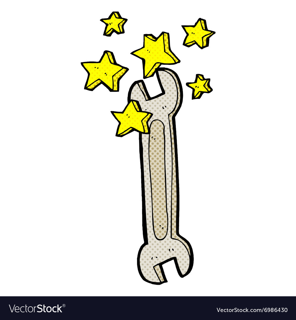 Comic Cartoon Spange Lizenzfreies Vektorbild