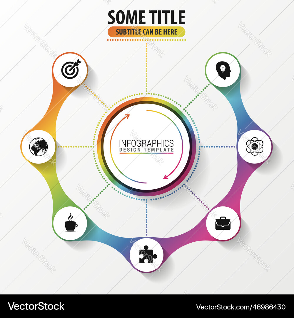 Infographic report concept modern business Vector Image