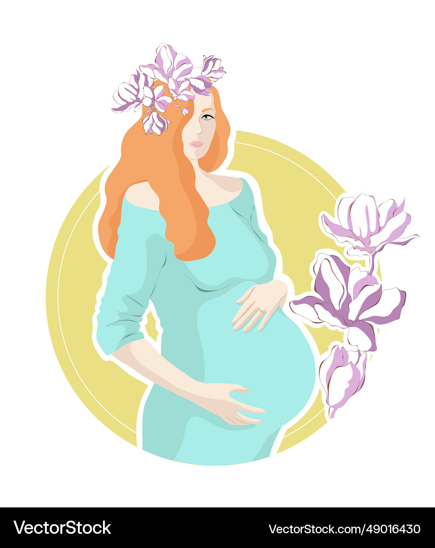 Pregnant woman Royalty Free Vector Image - VectorStock