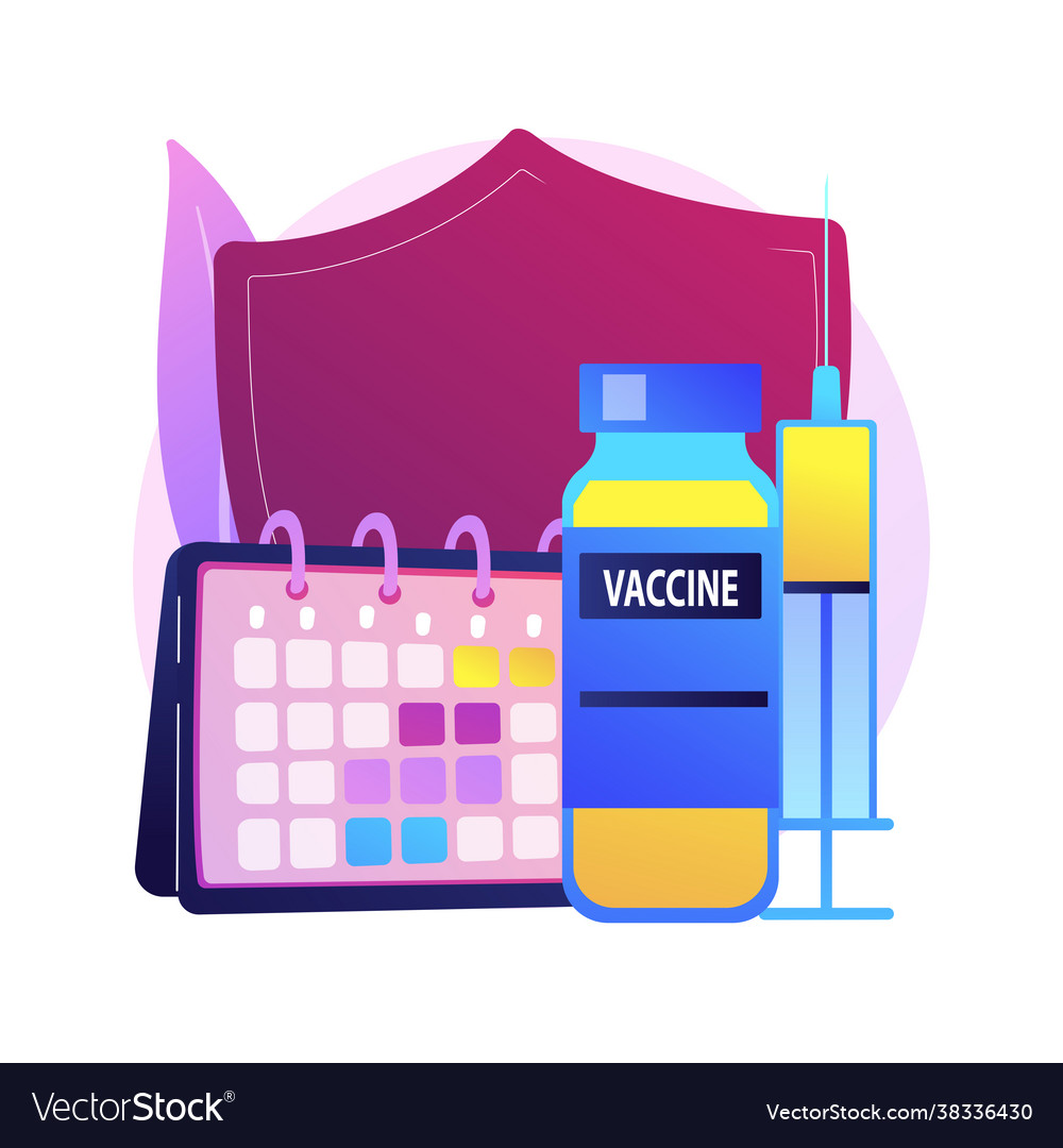 Vaccination program abstract concept Royalty Free Vector
