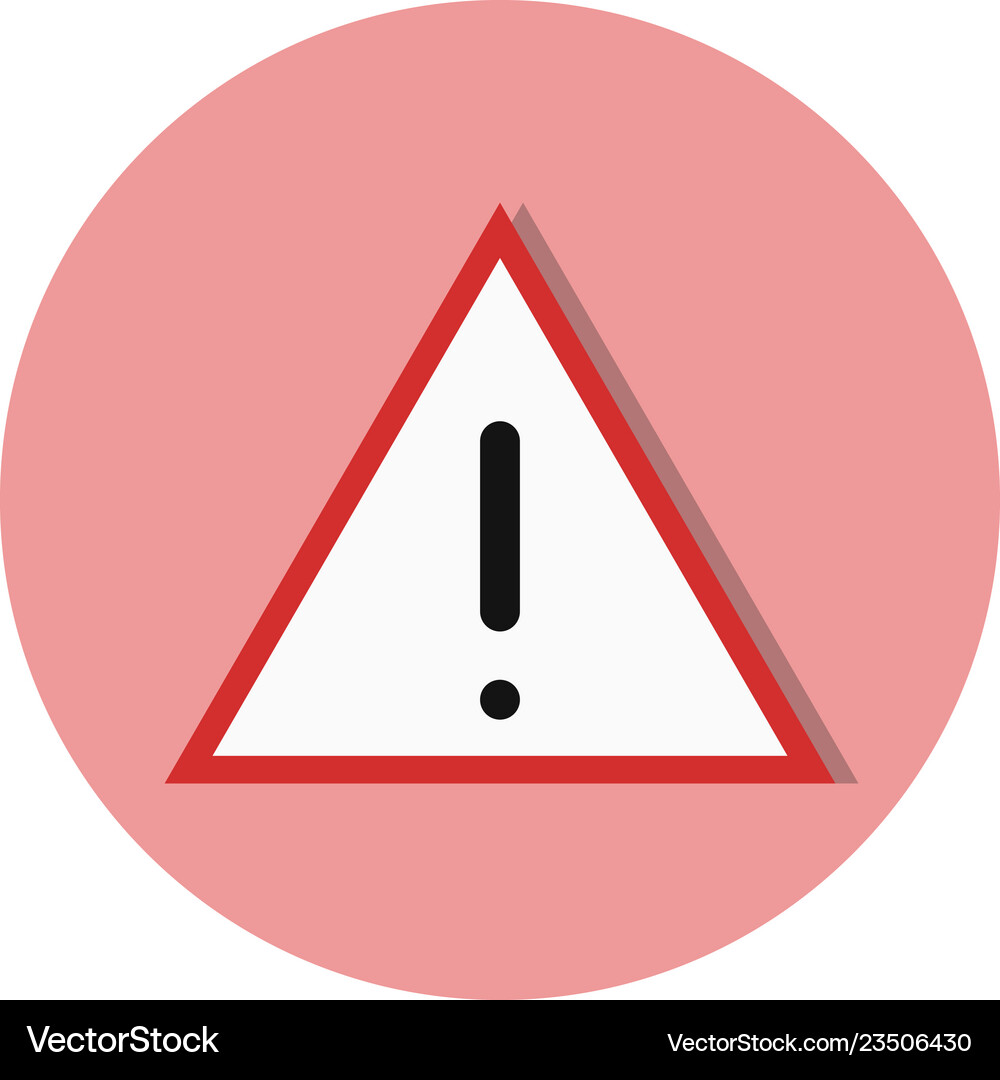 Warning board icon Royalty Free Vector Image - VectorStock
