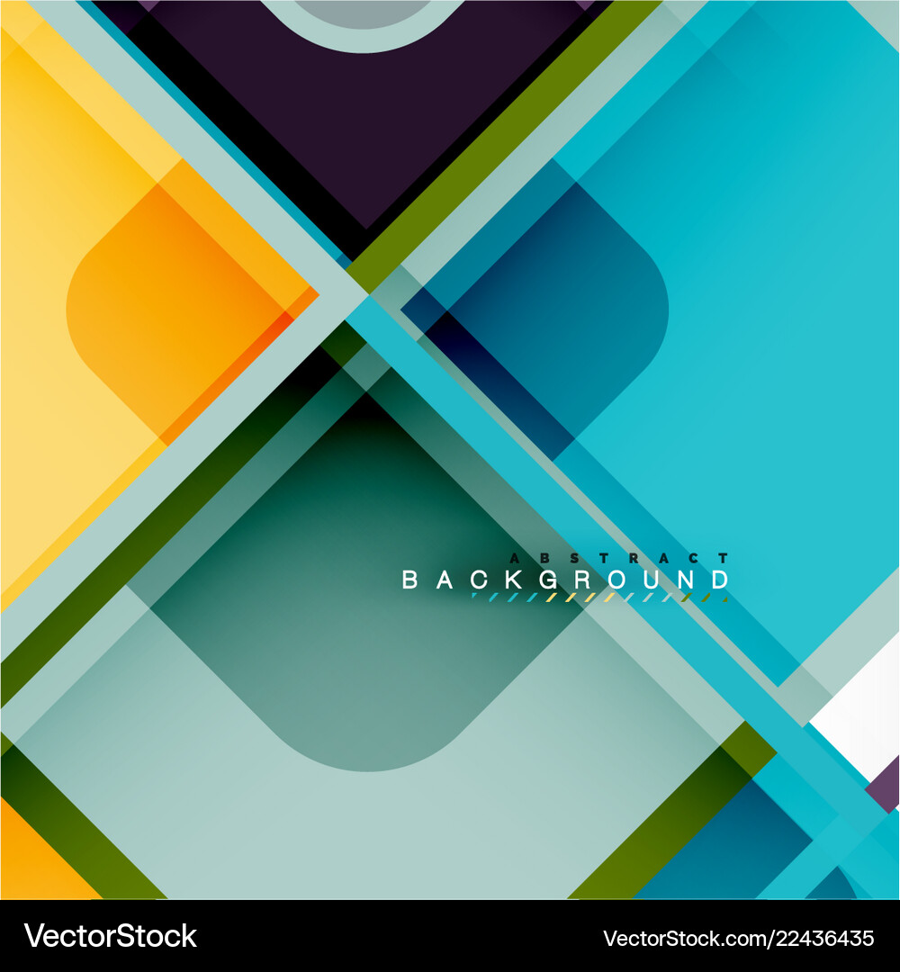 Abstract background square shapes geometric Vector Image