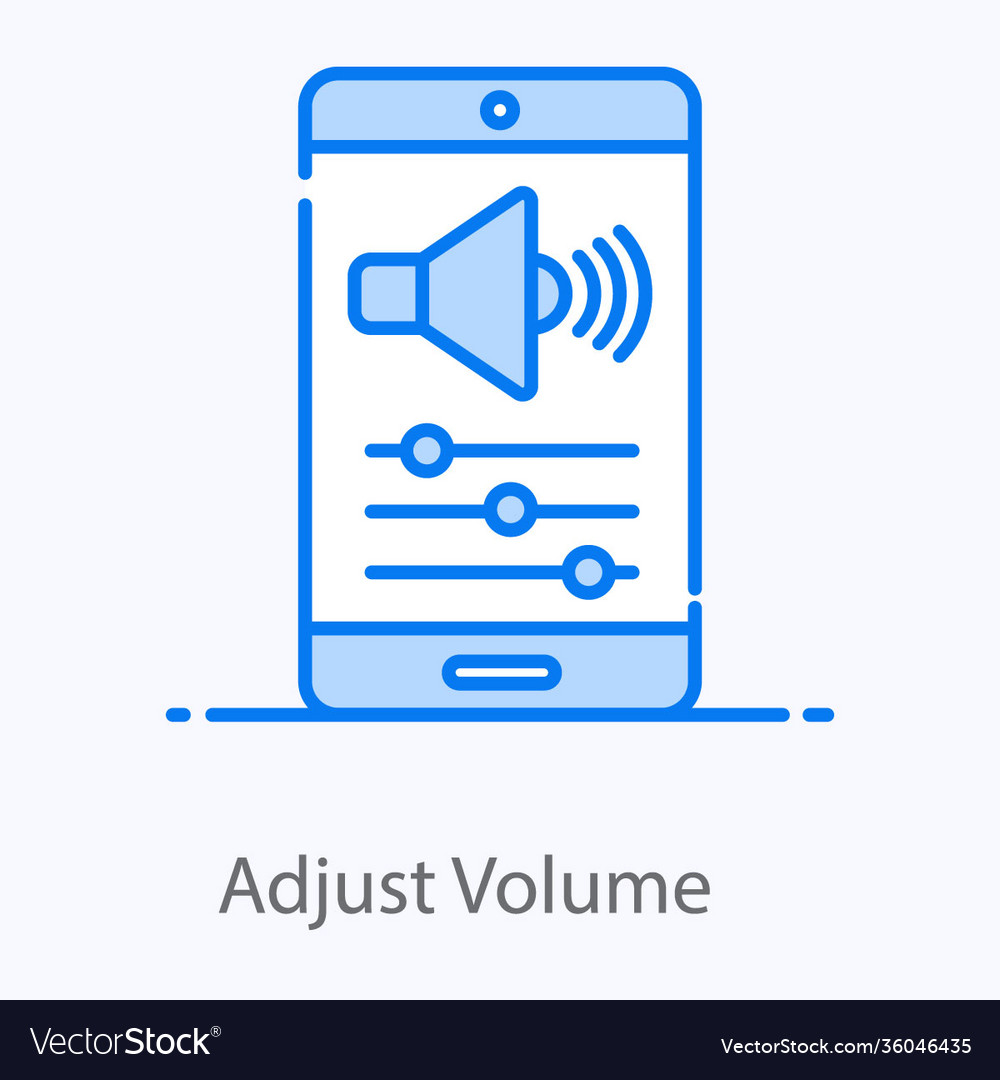 Adjust volume Royalty Free Vector Image - VectorStock
