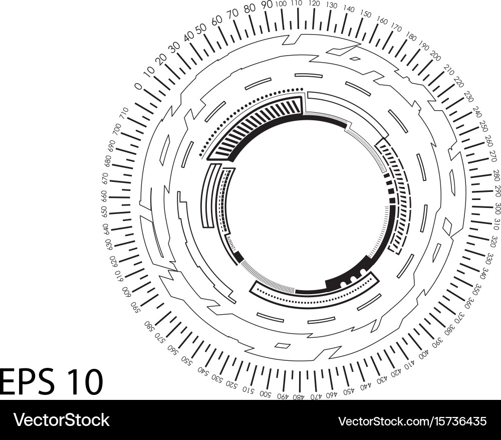 Round logo on white background Royalty Free Vector Image