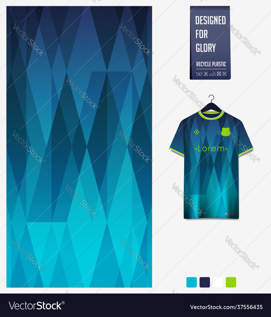 Soccer jersey pattern design geometric pattern Vector Image