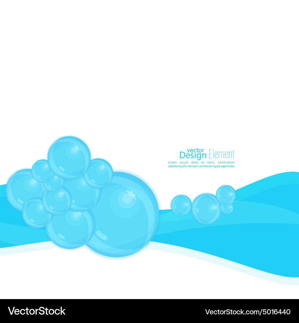 Abstract background with waves of water Royalty Free Vector