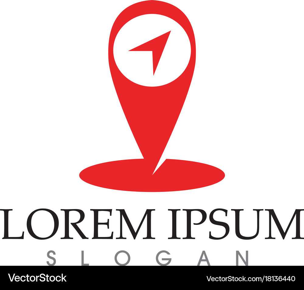 Compass signs and symbols logo Royalty Free Vector Image