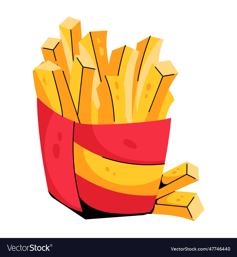 Fries Royalty Free Vector Image - VectorStock