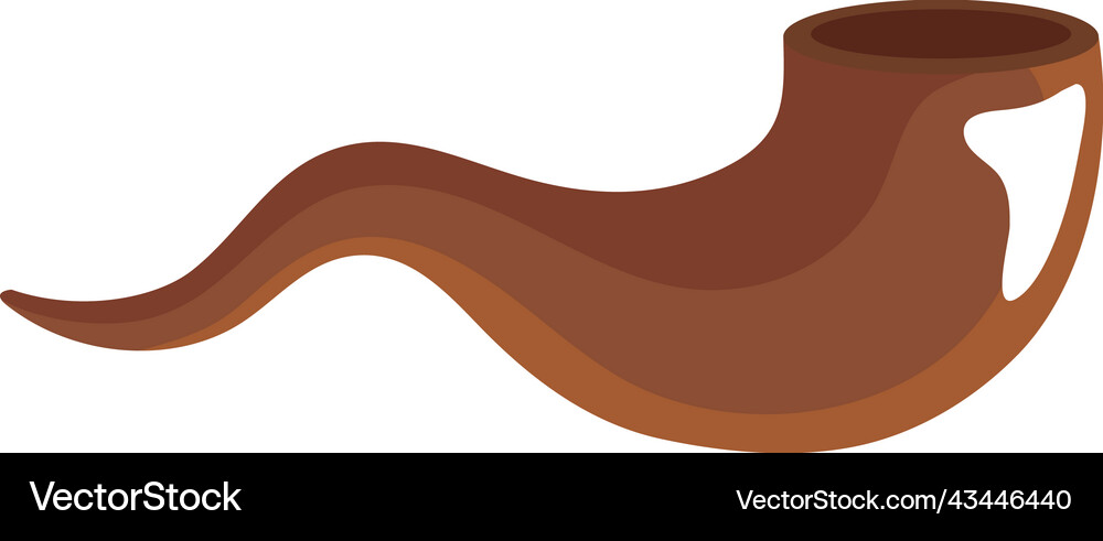 Sacred jewish horn Royalty Free Vector Image - VectorStock