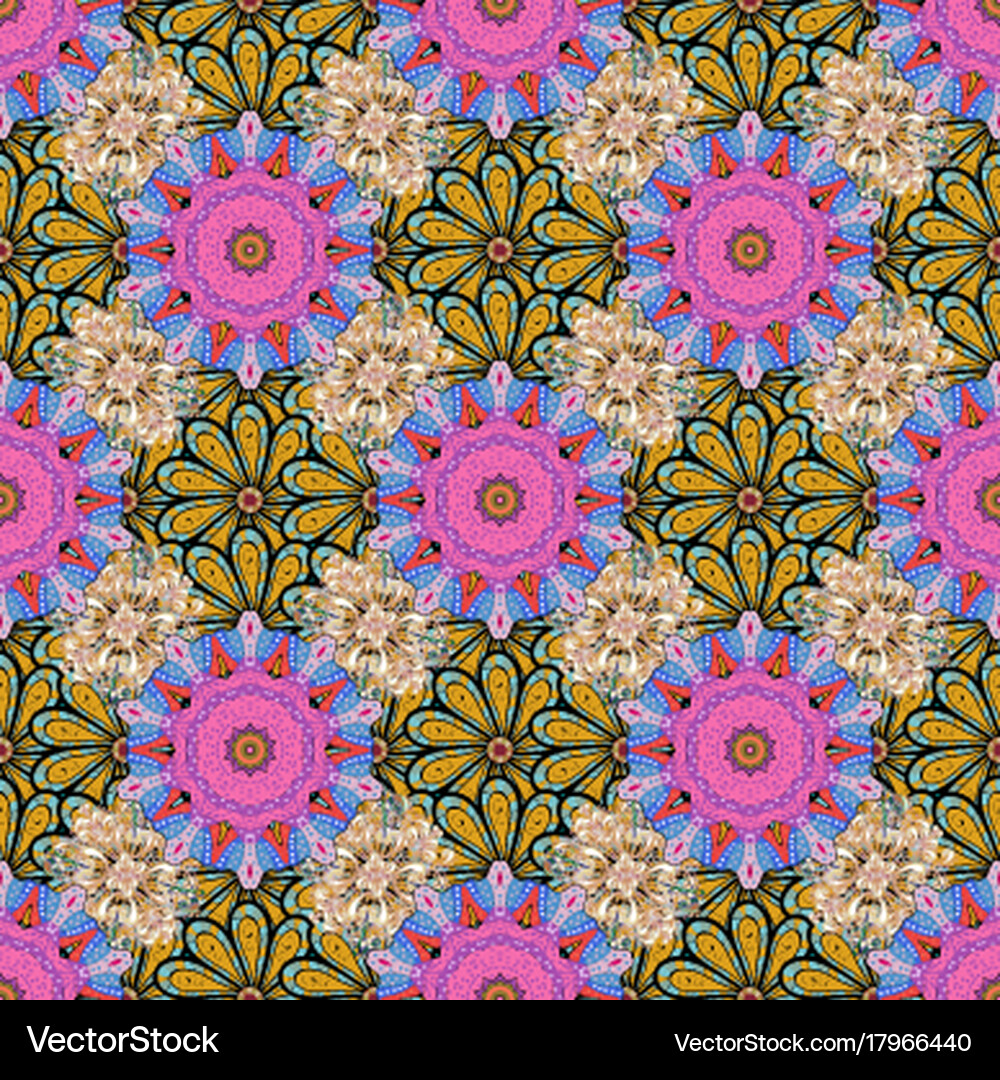 Seamless background vintage retro style seamless Vector Image