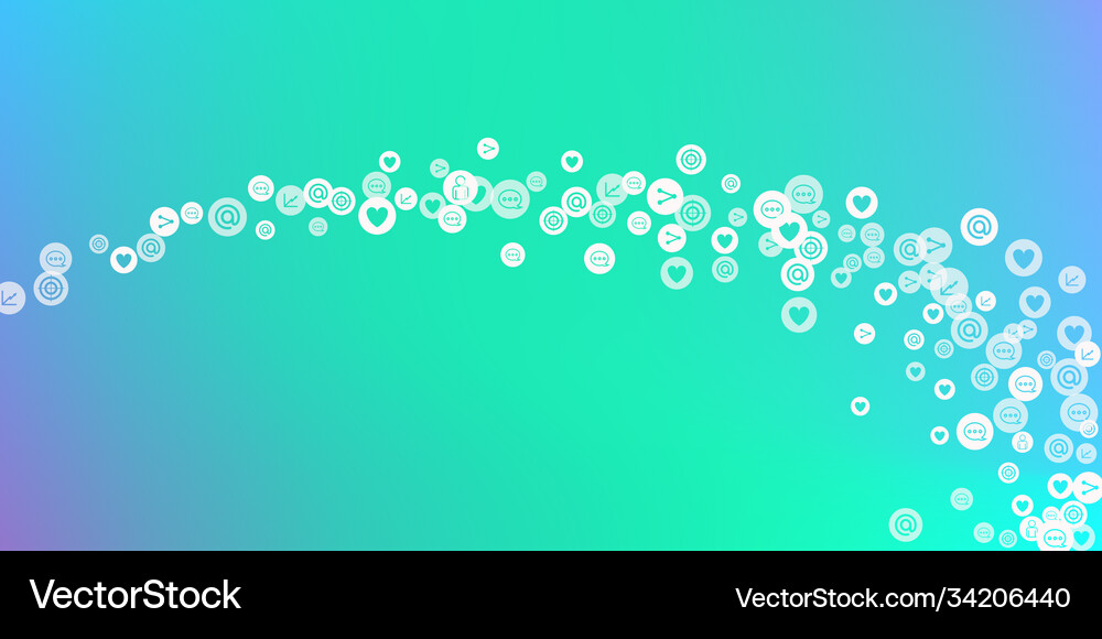 Social media marketing communication networking Vector Image