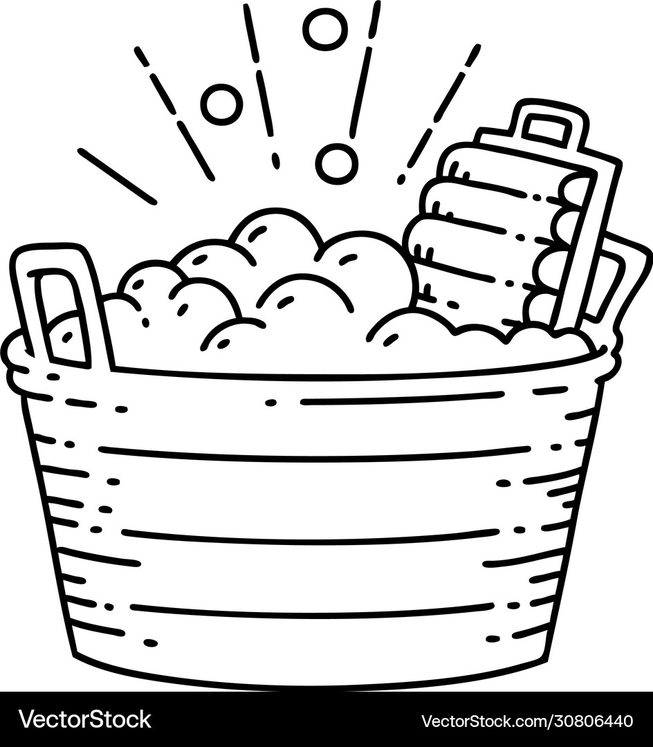 Traditional black line work tattoo style old Vector Image