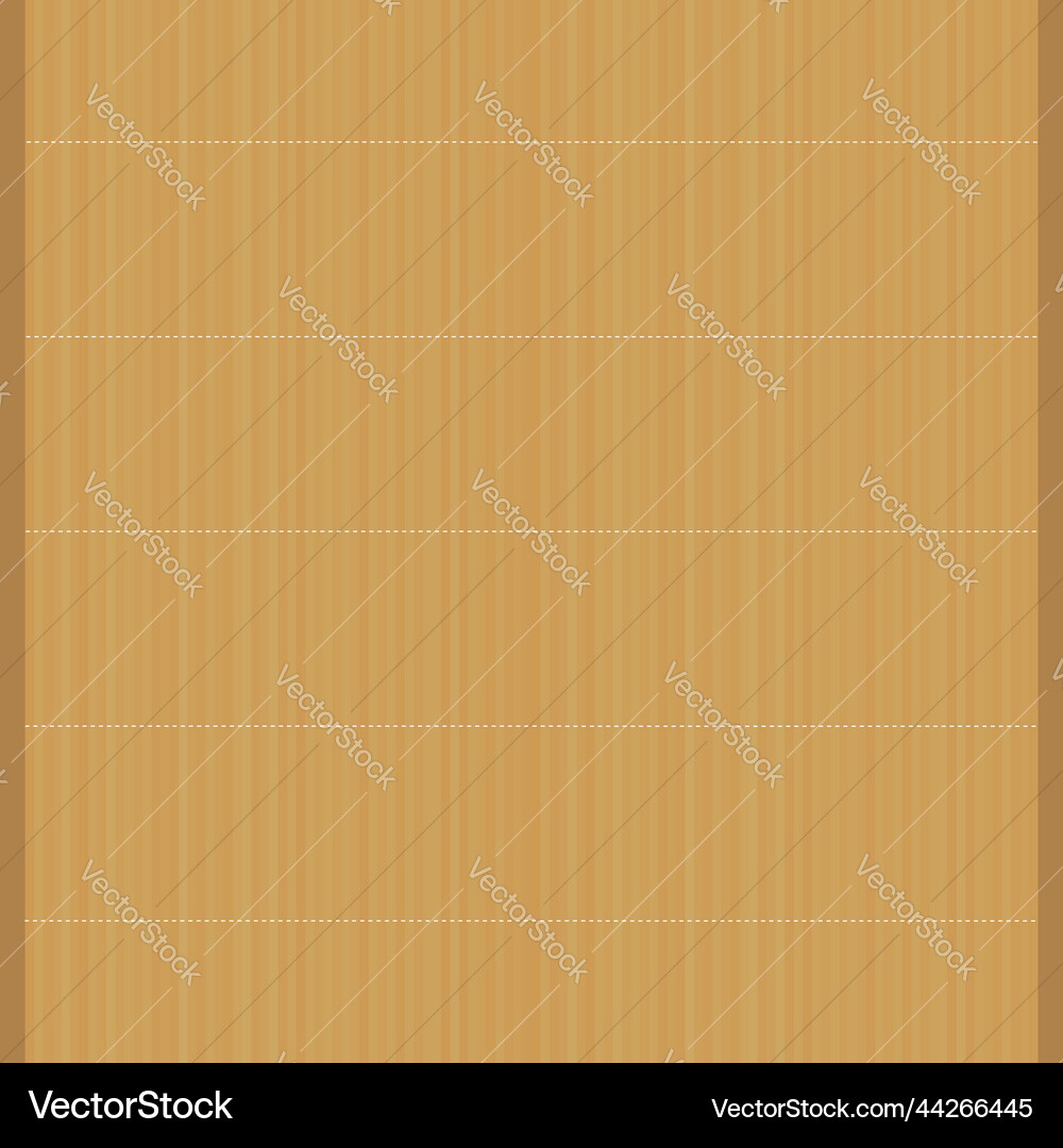 Asian traditional bamboo carpet stitched Vector Image