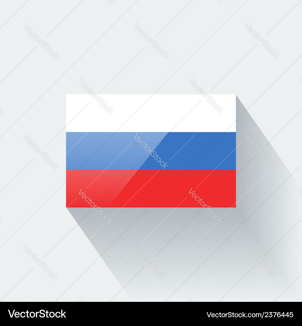 Flag of russia Royalty Free Vector Image - VectorStock