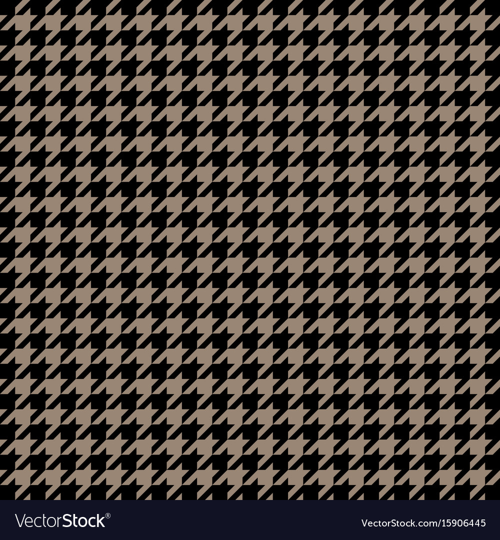 Gold houndstooth pattern classical Royalty Free Vector Image