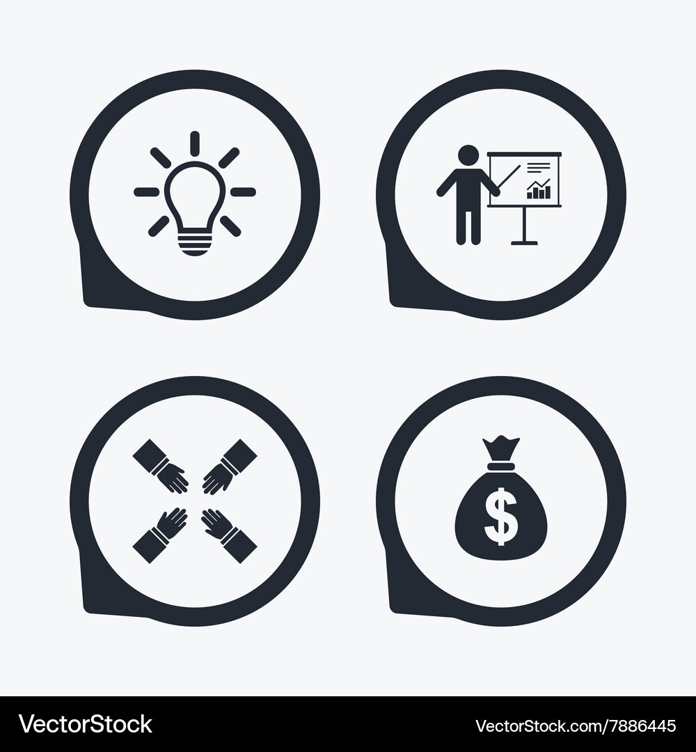 Presentation billboard dollar cash money Vector Image