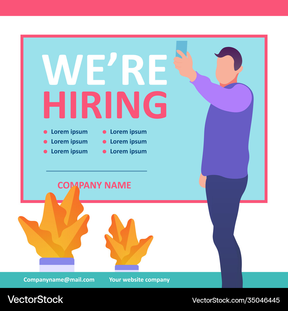 Recruitment recruiter choosing candidates with cv Vector Image