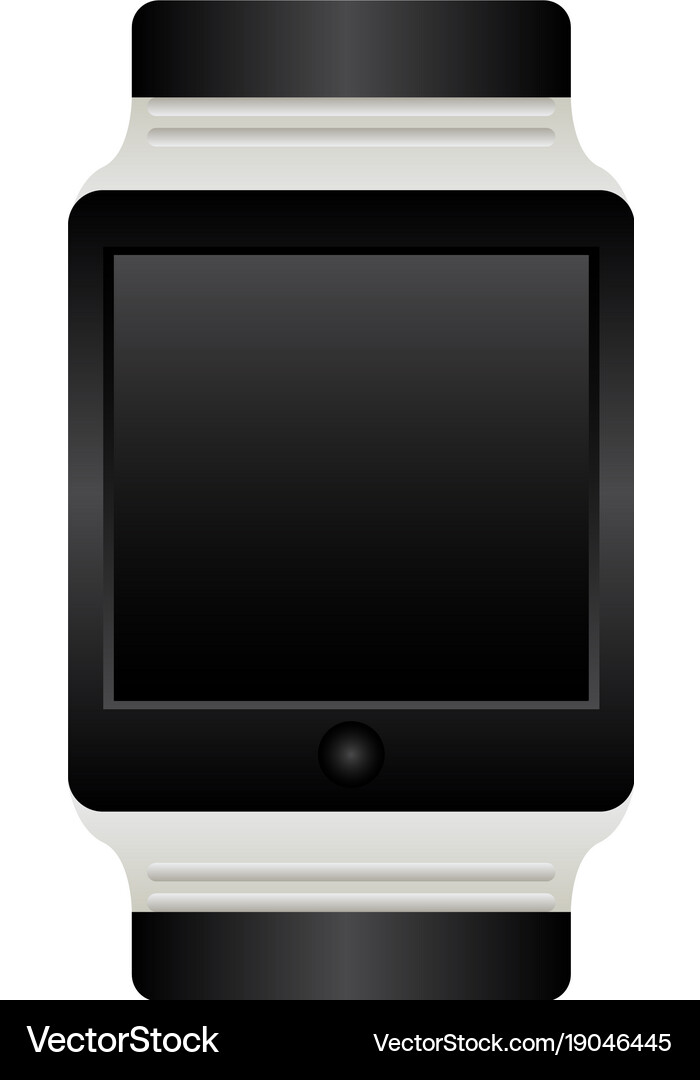 Smartwatch wearable technology Royalty Free Vector Image