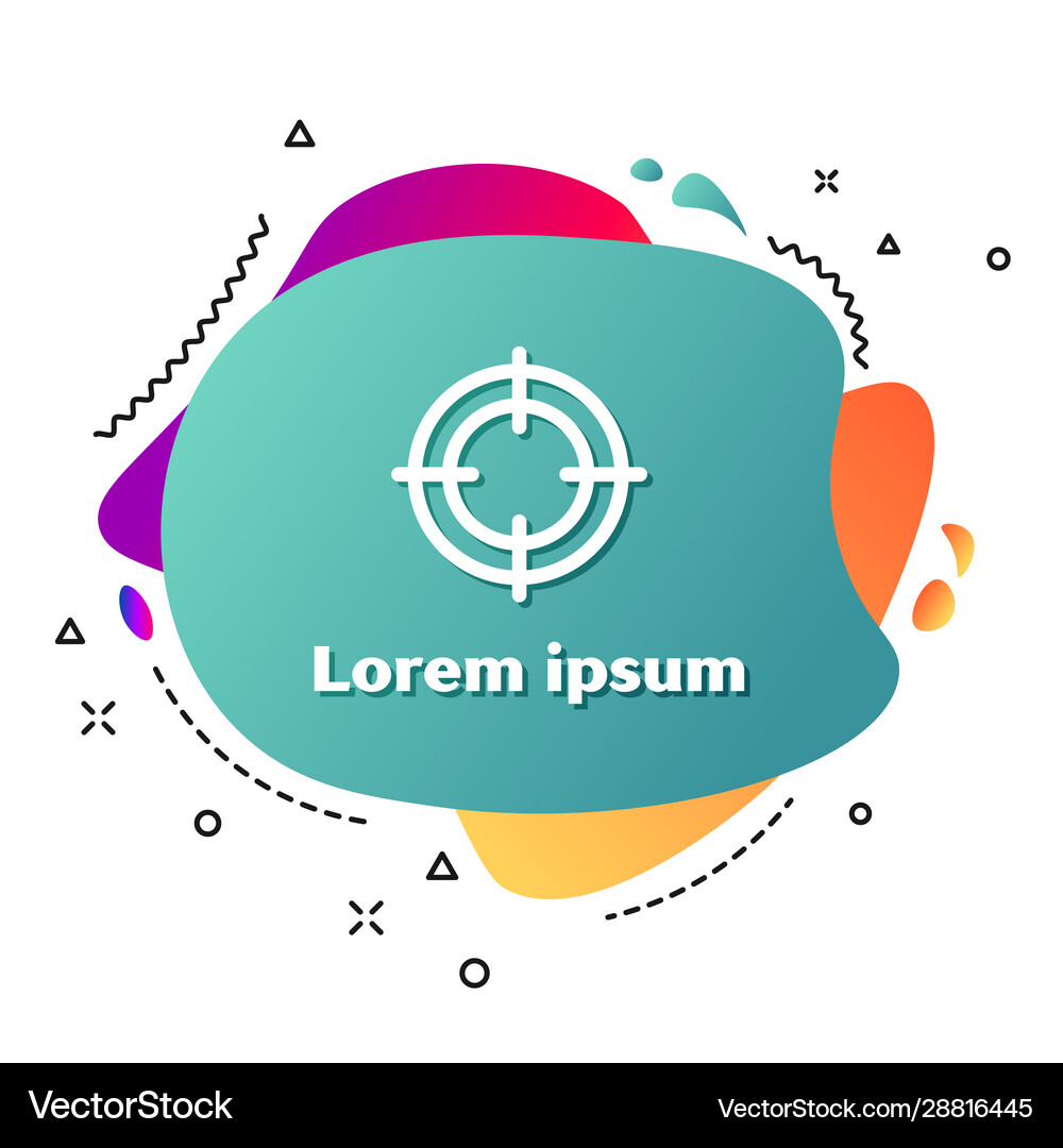 White target sport icon isolated on Royalty Free Vector