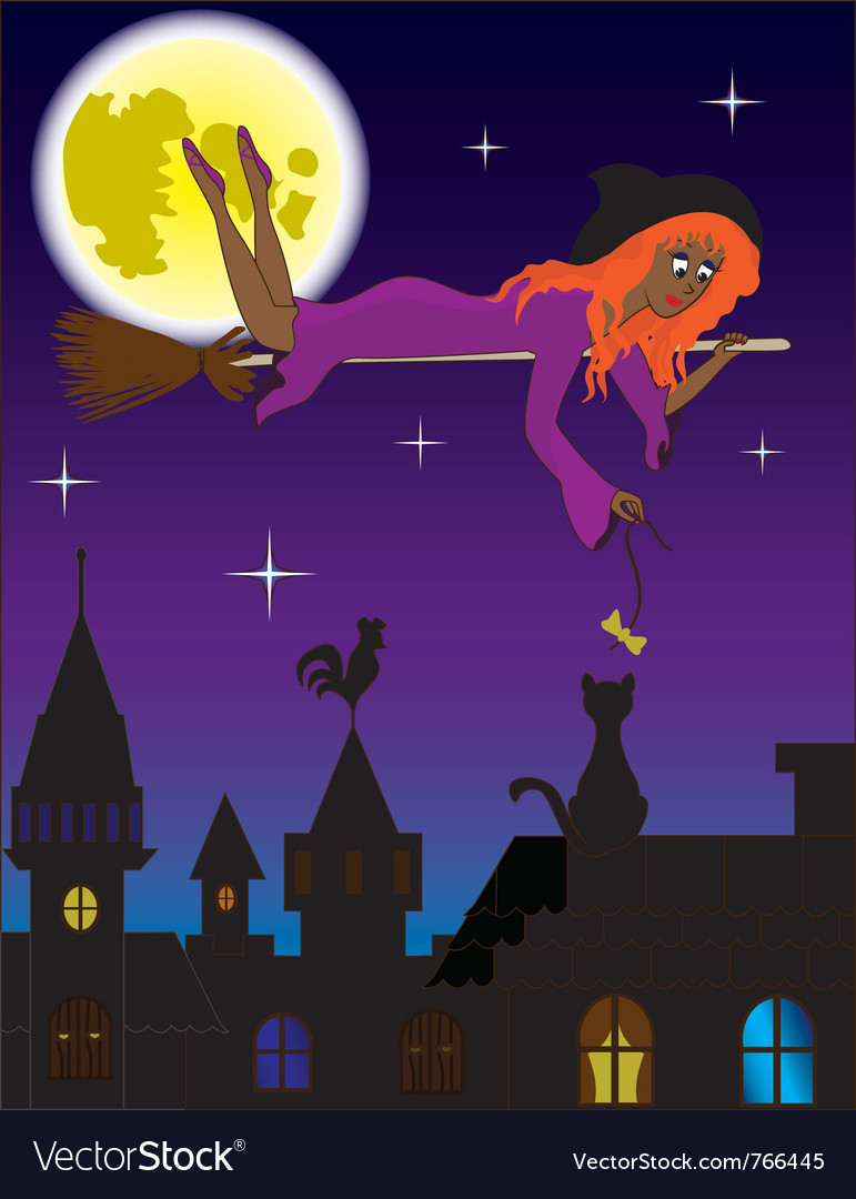 Young witch Royalty Free Vector Image - VectorStock