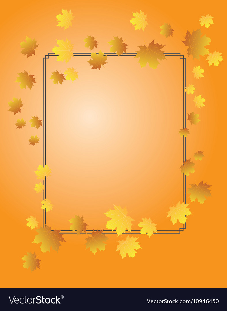 Fall background Royalty Free Vector Image - VectorStock