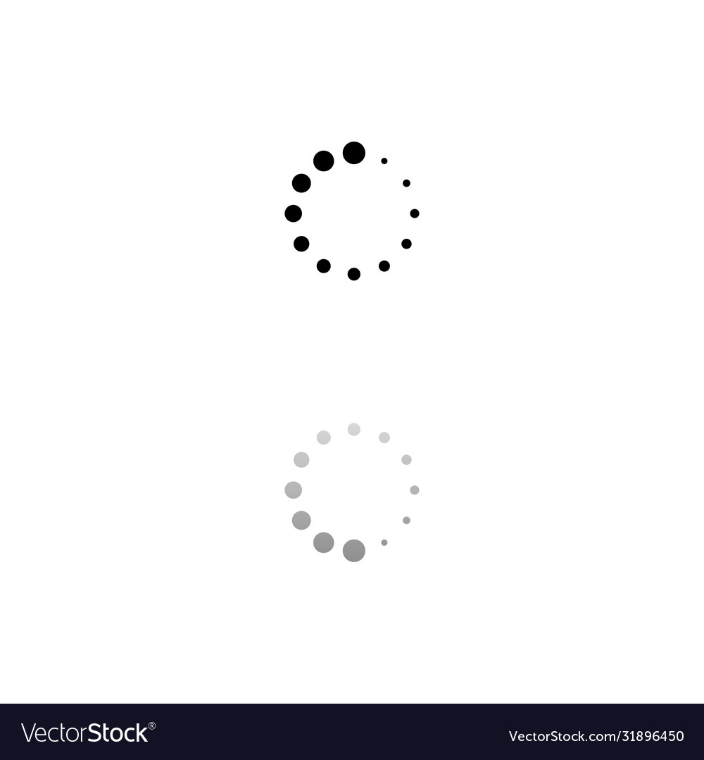 Loading icon flat Royalty Free Vector Image - VectorStock