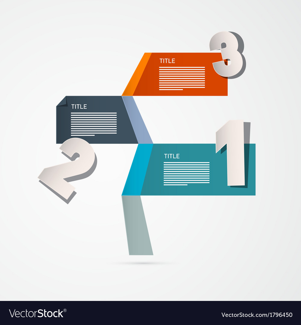 Progress steps for tutorial infographics Vector Image